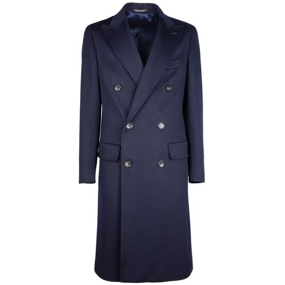 M Made In Italy | Jackets & Coats | Made In Italy Blue Wool Vergine ...